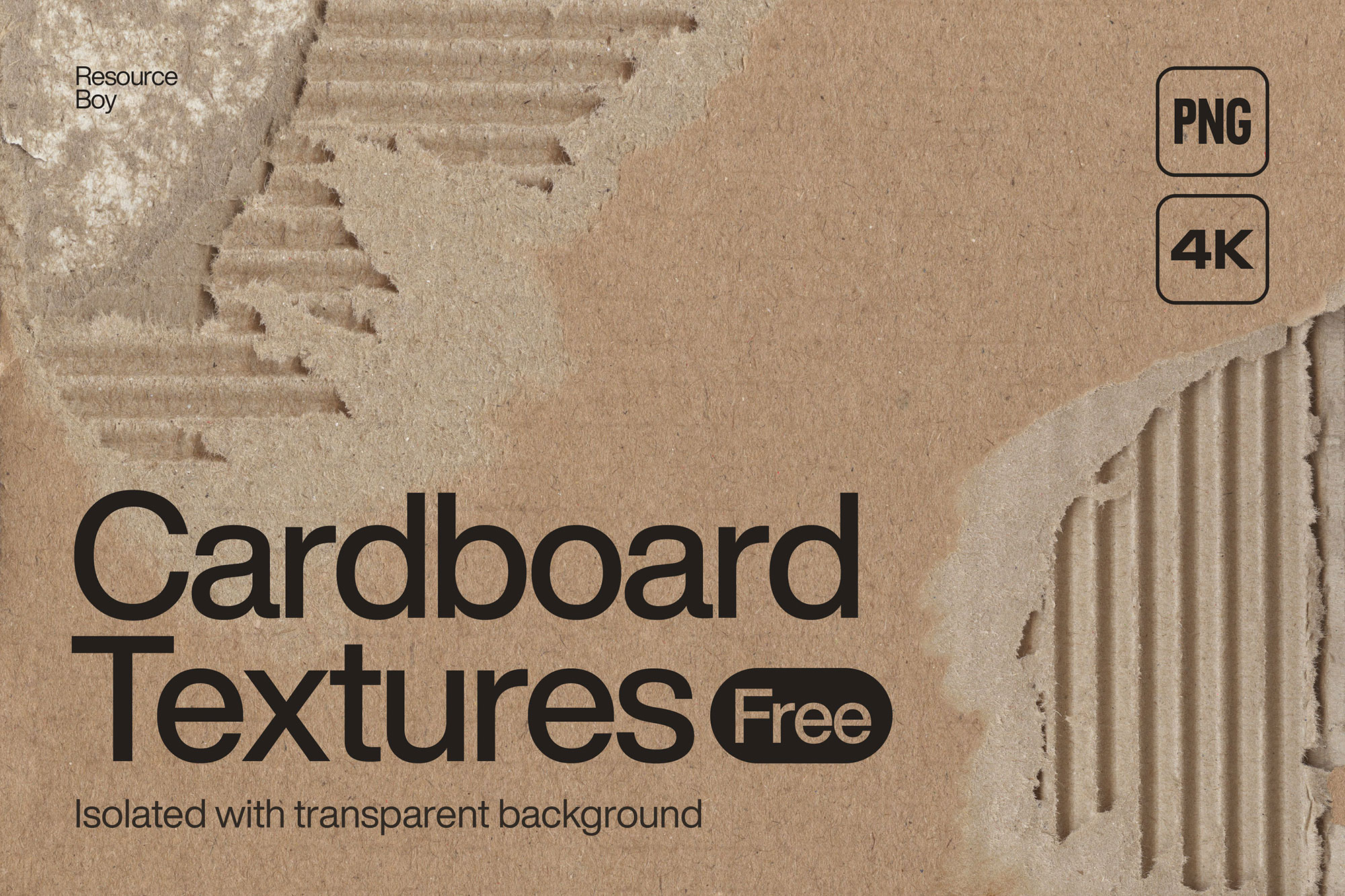100 Cardboard Textures – Graphic For Free