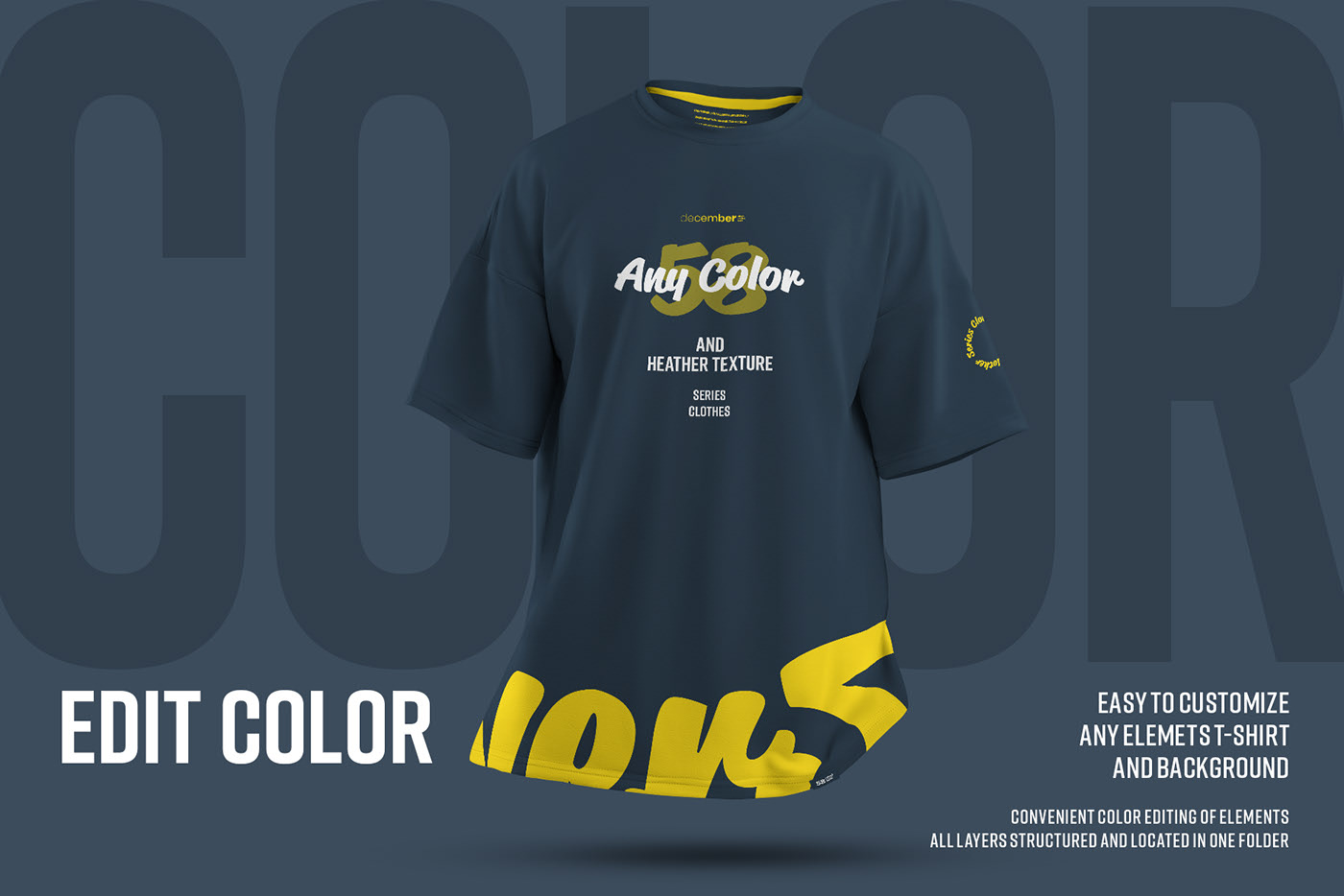 Oversize T-shirt Mockup - Graphic For Free